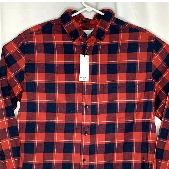 Goodfellow & Co | Shirts | Goodfellow Co Mens Plaid Flannel Shirt Red ...
